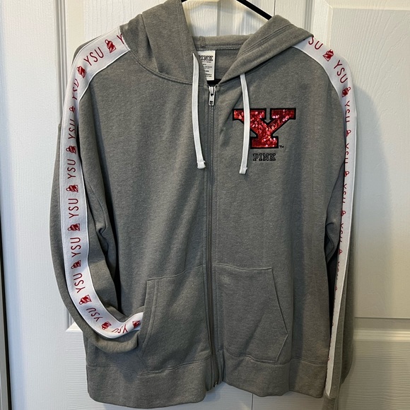 PINK Victoria's Secret | Tops | Nwt Vs Pink Ysu Fullzip Hoodie | Poshmark